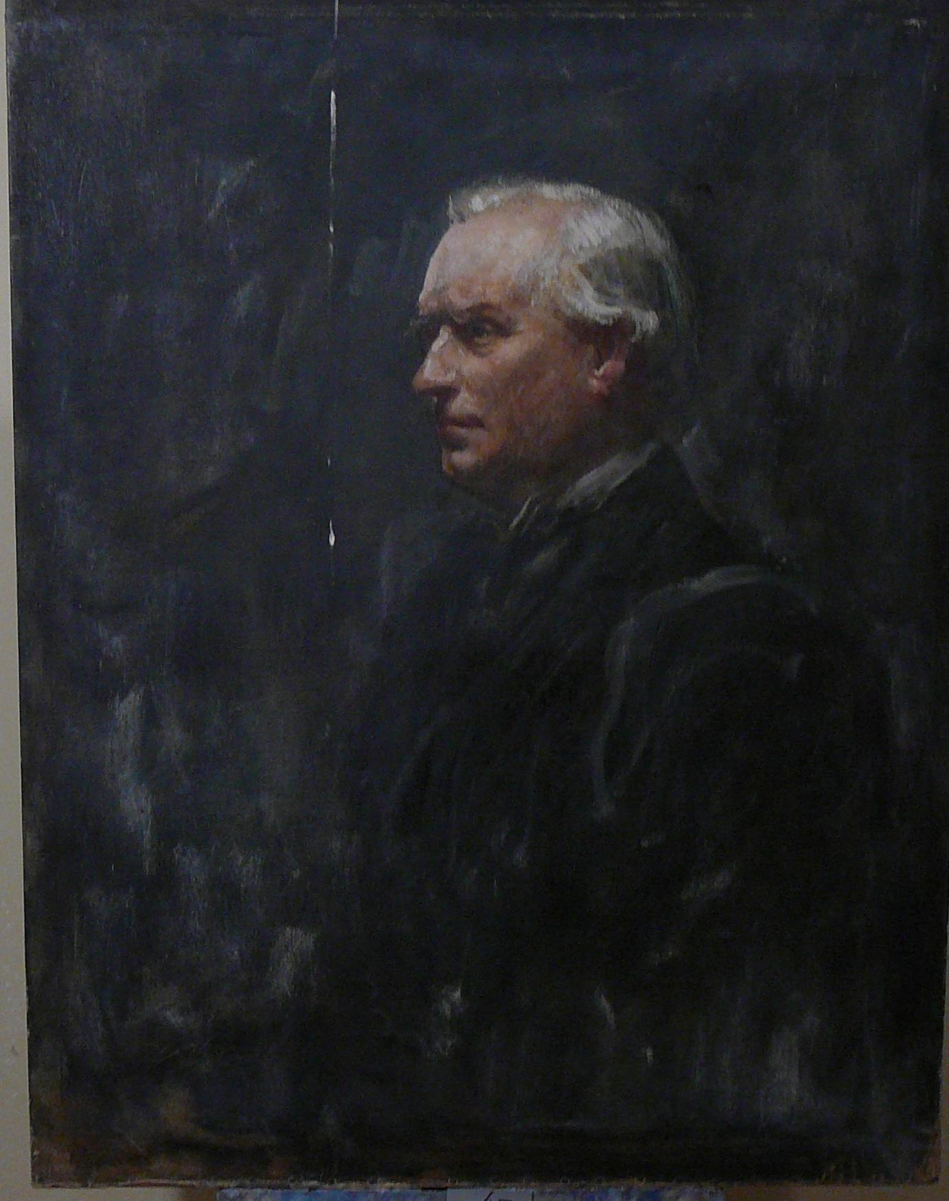 Ambrose McEvoy - 2014/13 Portrait of a man in academic Gown